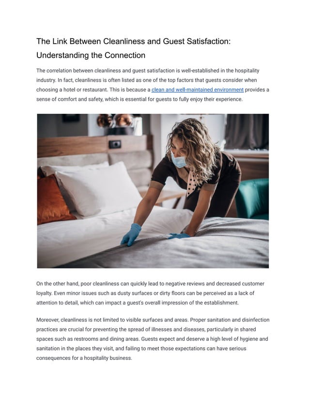 The Role of Cleanliness in Guest Satisfaction.pdf