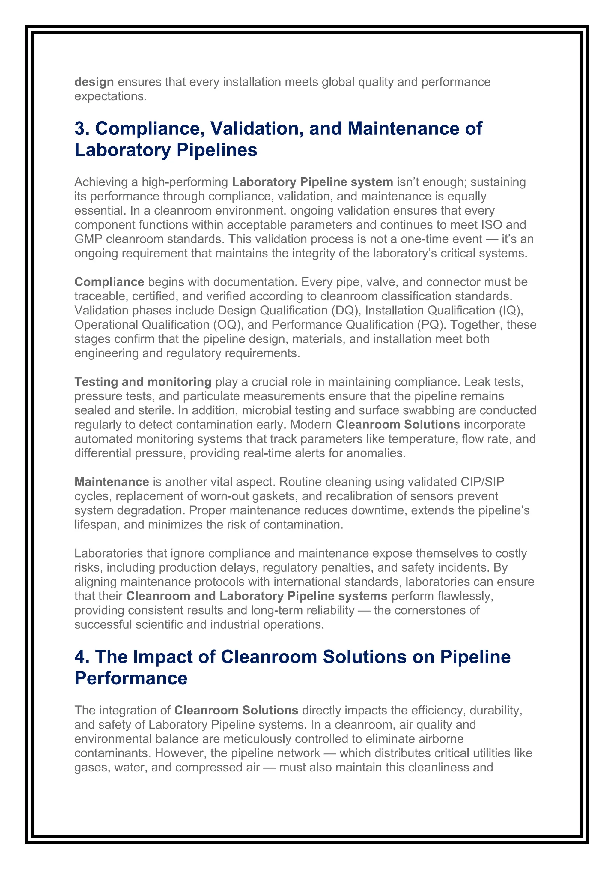 The Role of Cleanroom Standards in Laboratory Pipeline Design.docx
