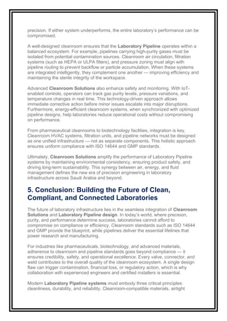 The Role of Cleanroom Standards in Laboratory Pipeline Design.docx