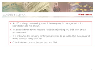 The role of communication in IPOs | PDF