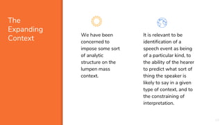 The role of context in interpretation | PPTX