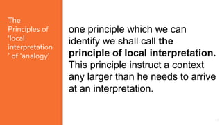 The role of context in interpretation | PPTX