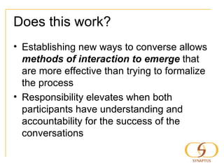 The Role Of Conversation In Projects | PPT