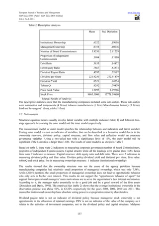 The role of corporate governance, dividend policy, and capital | PDF | Stocks and Bonds ...