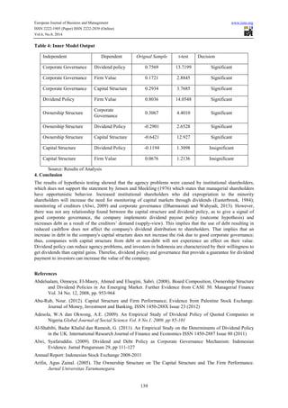 The role of corporate governance, dividend policy, and capital | PDF | Stocks and Bonds ...