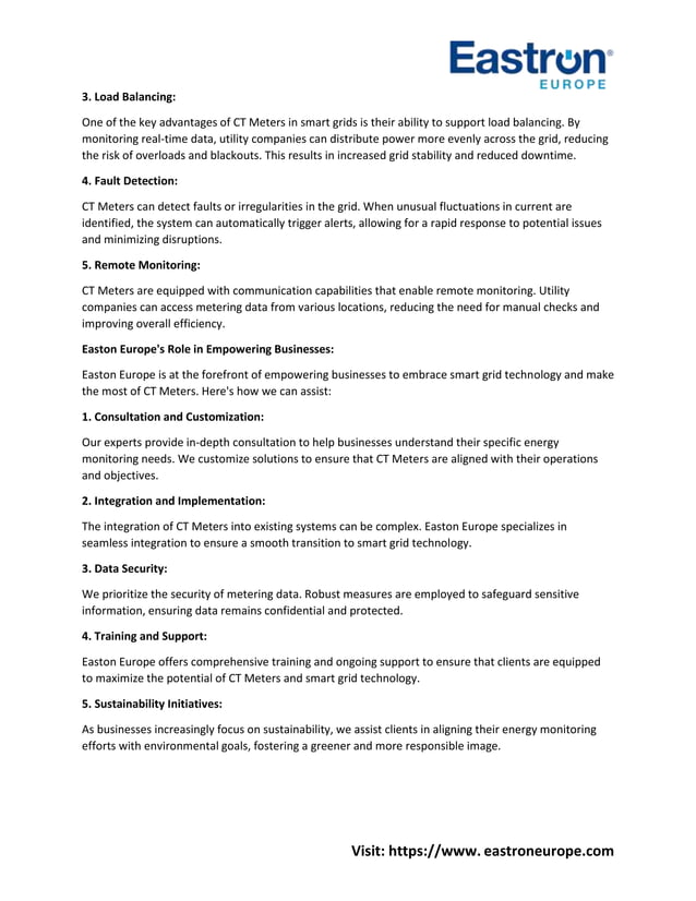 The Role of Current Transformer Meters in Smart Grid Technology (1 ...