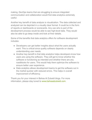 The Role of Data Analytics in Software Development.pdf