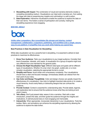 The Role of Data Visualization in Storytelling with Data.pdf | Technology & Computing