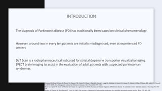 The Role of DaT Scan in Diagnosing Parkinson Disease | PPTX