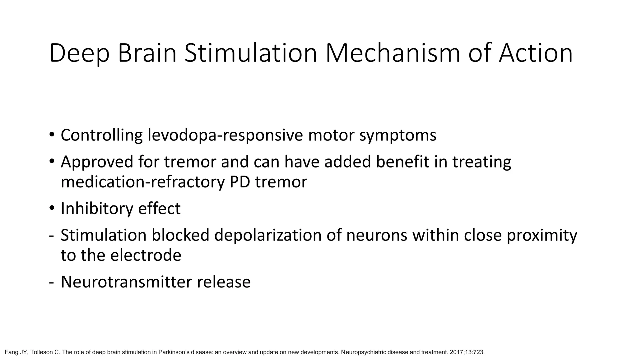 The Role of Deep Brain Stimulation in Parkinson Disease | PPTX