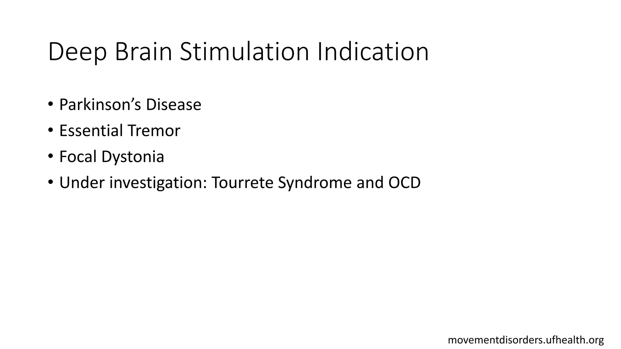 The Role of Deep Brain Stimulation in Parkinson Disease | PPTX