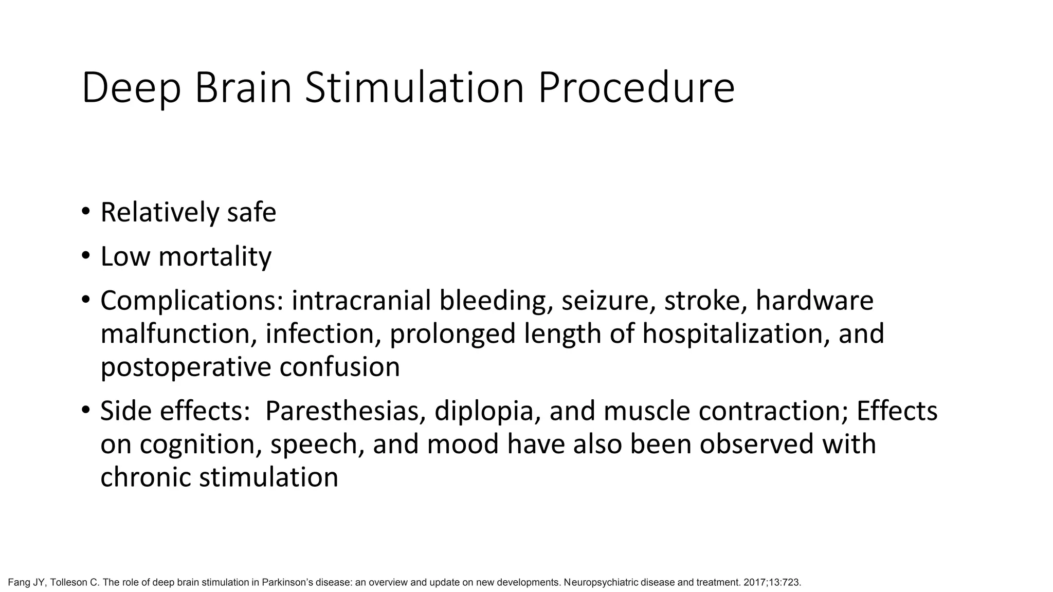 The Role of Deep Brain Stimulation in Parkinson Disease | PPTX