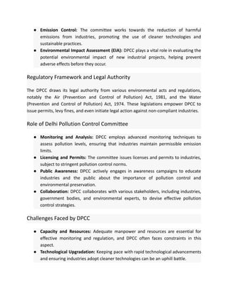 The Role of Delhi Pollution Control Committee in Monitoring and ...