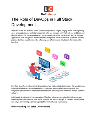 The Role of DevOps in Full Stack Development.pdf