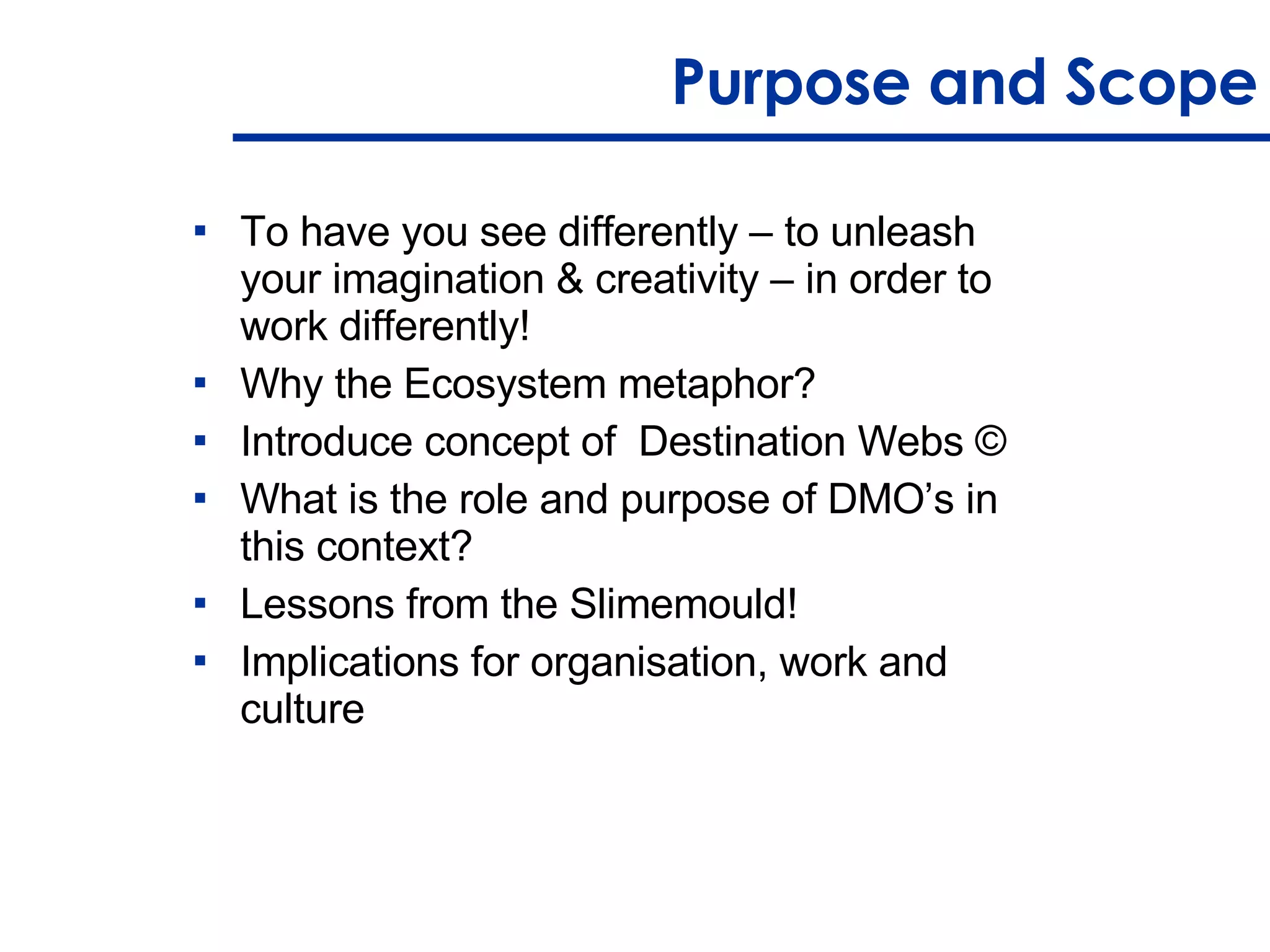 The Role Of DMOs In The Tourism Ecosystem | PPT