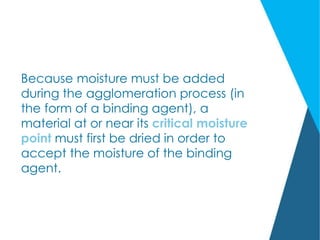The Role of Drying in Agglomeration | PPT