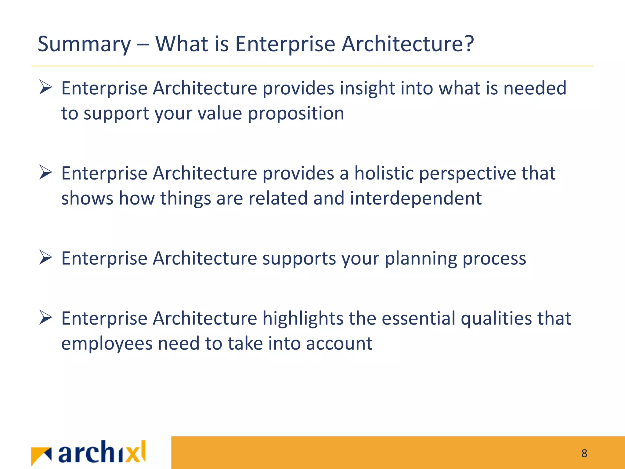 The role of enterprise architecture in digital transformation | PPTX