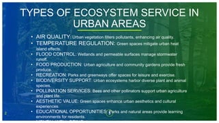 THE ROLE OF ECOSYSTEM IN URBAN AREAS AND.pptx | Environmental Services ...