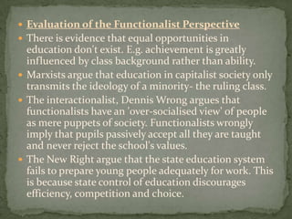 The role of education | PPTX