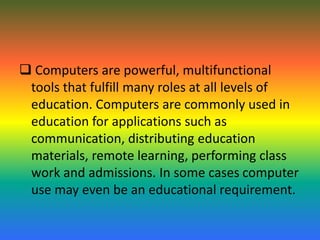 The role of educational technology in the 21st century | PPTX