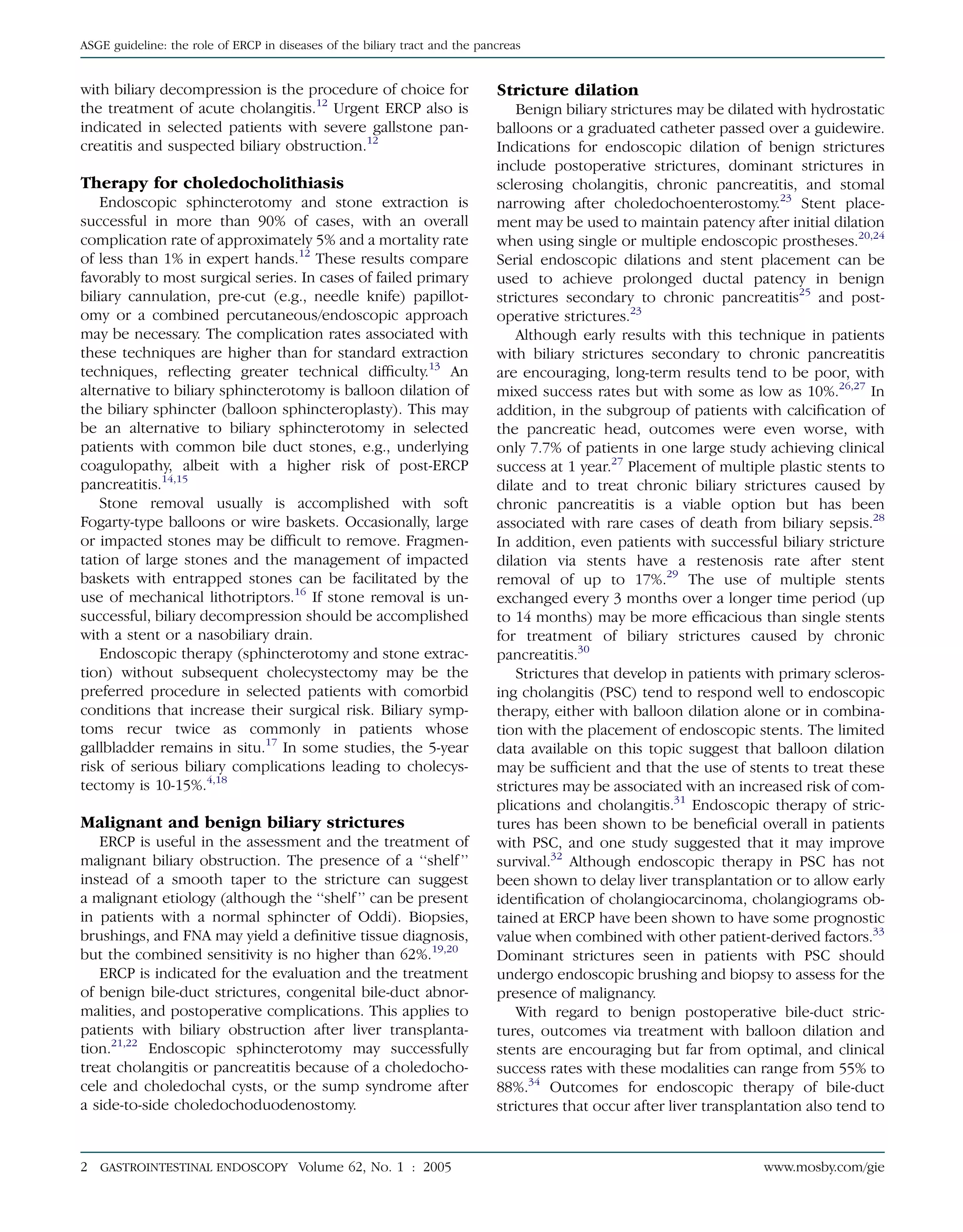 The role of ercp in diseases of the biliary tract and pancreas | PDF