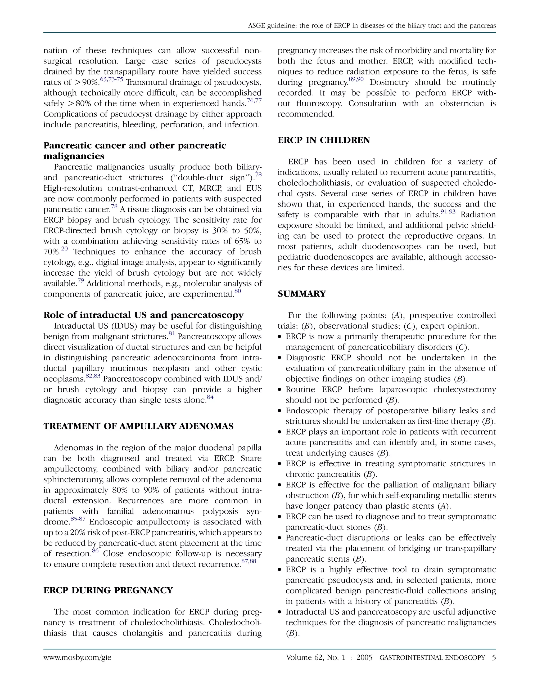 The role of ercp in diseases of the biliary tract and pancreas | PDF