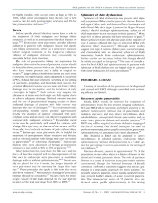 The role of ercp in diseases of the biliary tract and pancreas | PDF