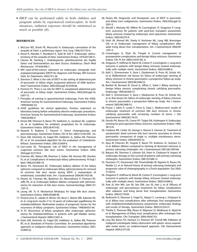 The role of ercp in diseases of the biliary tract and pancreas | PDF