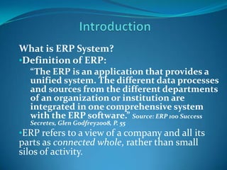 The role of erp for global businesses | PPSX