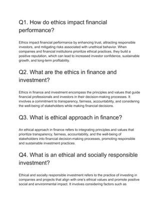 The Role of Ethics in Finance_ Promoting Responsible Investment ...