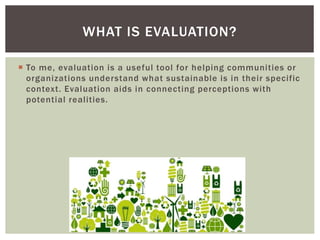 The Role of Evaluation in Sustainable Development | PPT