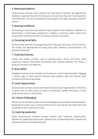 The Role of Extracurricular Activities in CBSE Schools Going Beyond ...