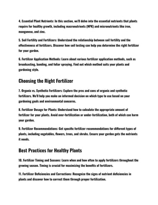 The Role of Fertilizers in Healthy Plant Growth - samsgardenstore ...