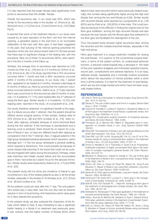 The Role of Fibrin Glue in the Treatment of High & Low Fistulas in Ano ...