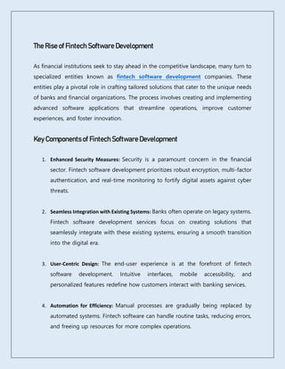 Digital Transformation in Banking: The Role of Fintech Software ...