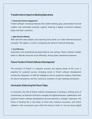 Digital Transformation in Banking: The Role of Fintech Software ...