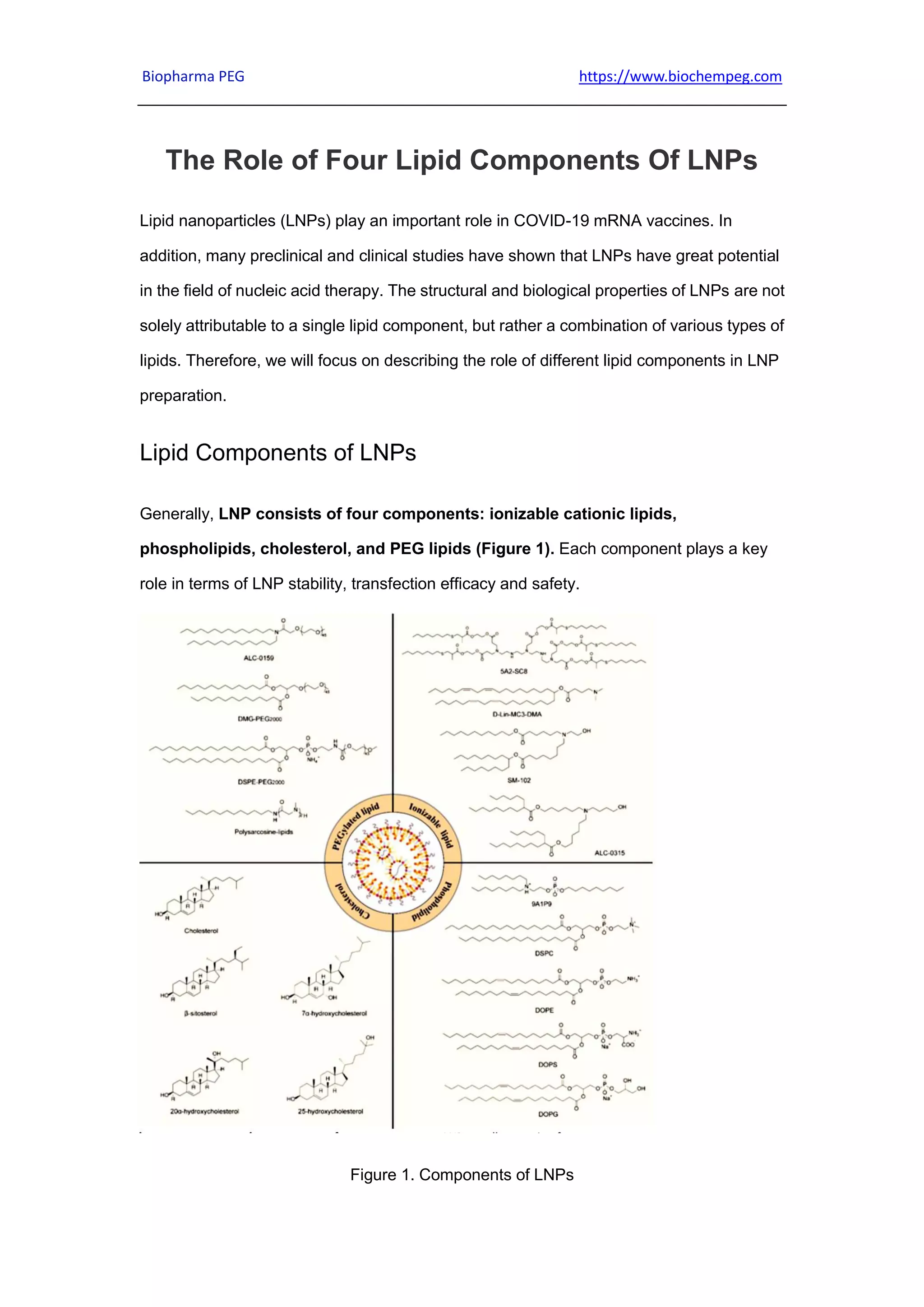 The Role of Four Lipid Components Of LNPs.pdf