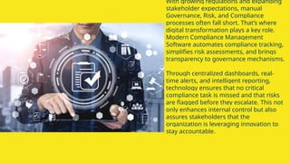 The Role of Governance, Risk, and Compliance in Building Stakeholder ...