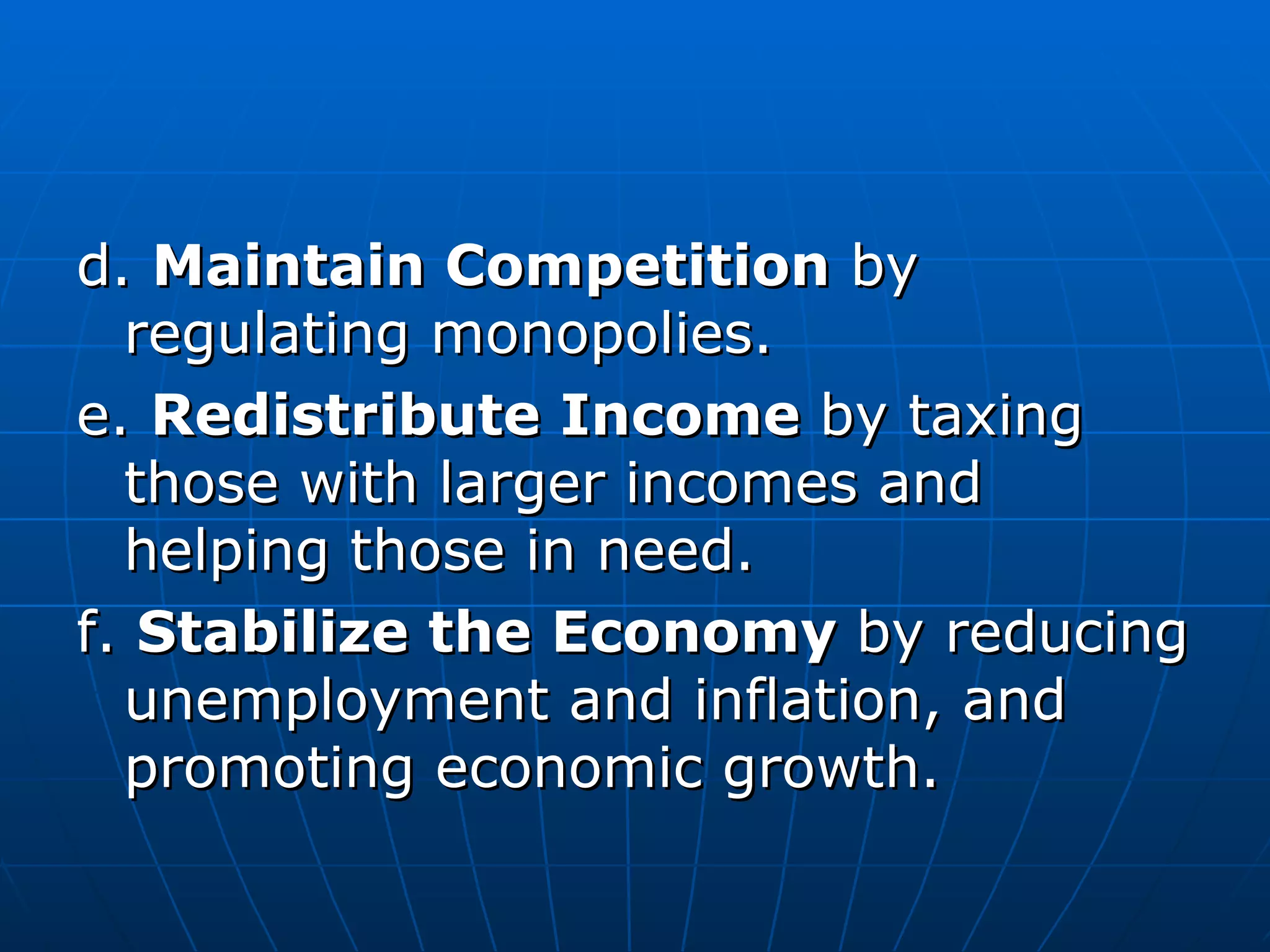 The role of government in a market economy | PPT