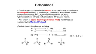 The role of halocarbons in the climate change | PPTX