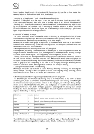 The Role of Hand Drawing in Basic Design Education in the Digital Age | PDF