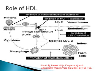 The role of HDL cholesterol in preventing atherosclerotic disease | PPTX