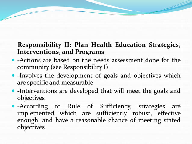 The role of health education specialist | PPTX