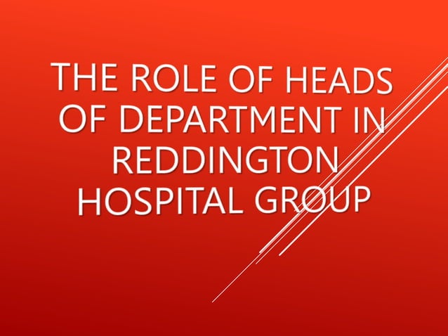 The Role of HoDs - Jan 2022.pptx | Human Resources | Business