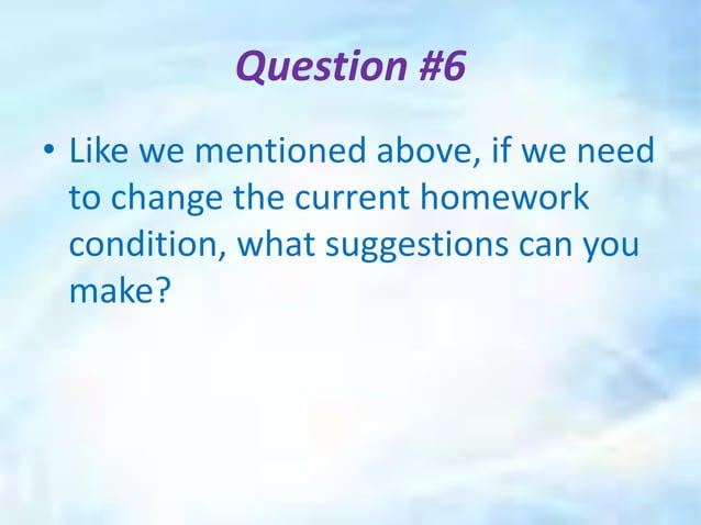 The role of homework in education | PPT