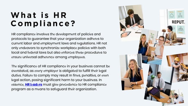 The Role of HR Compliancе in Building a Robust Company Culture | PPT