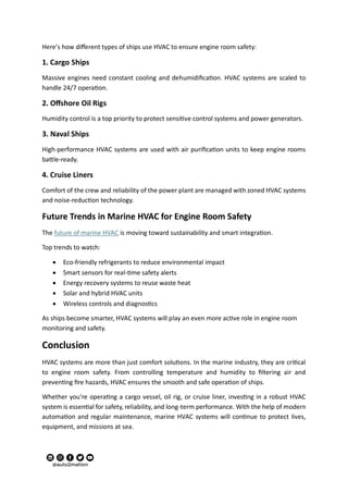 The Role of HVAC in Marine Engine Room Safety | PDF