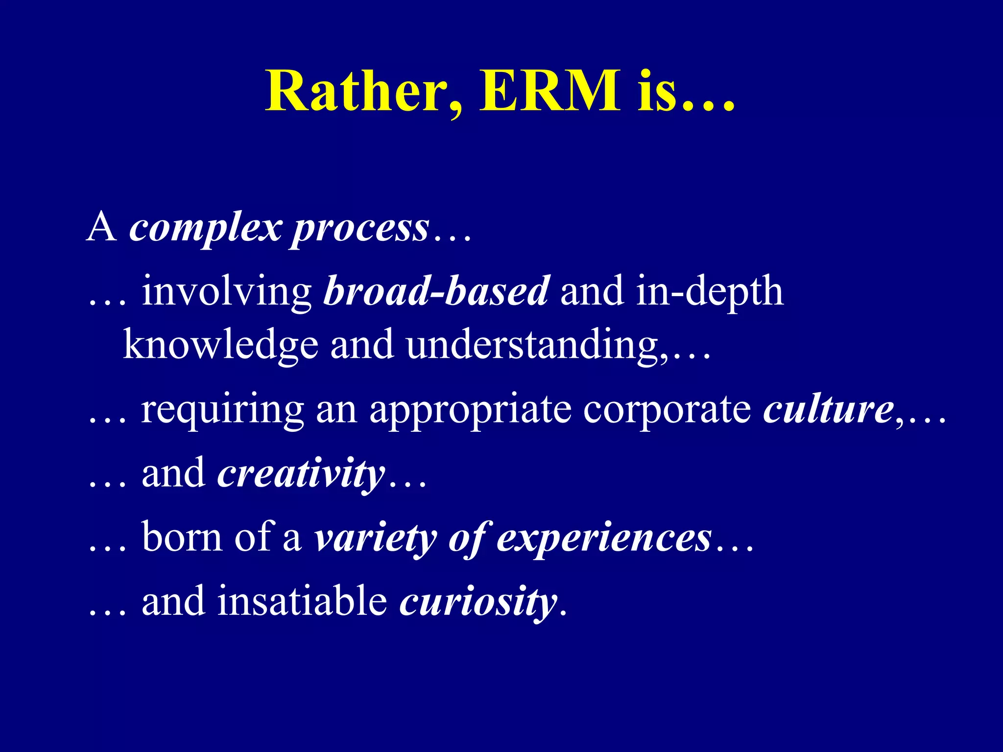 The role of ia in erm process | PPT