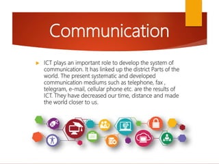 The Role of ICT in Key Sectors of Society’s Development | PPTX