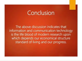 The Role of ICT in Key Sectors of Society’s Development | PPTX